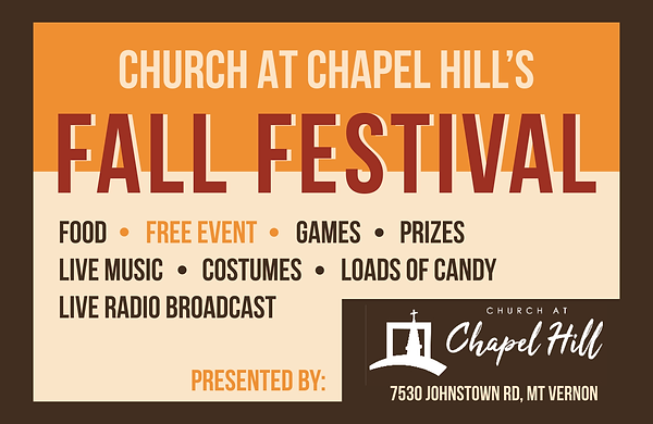 The Church at Chapel Hill invites you and your family to Fall Fest 2024 ...